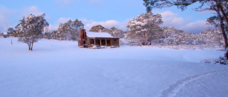Winter at Moonbah River Hut - Moonbah Hut